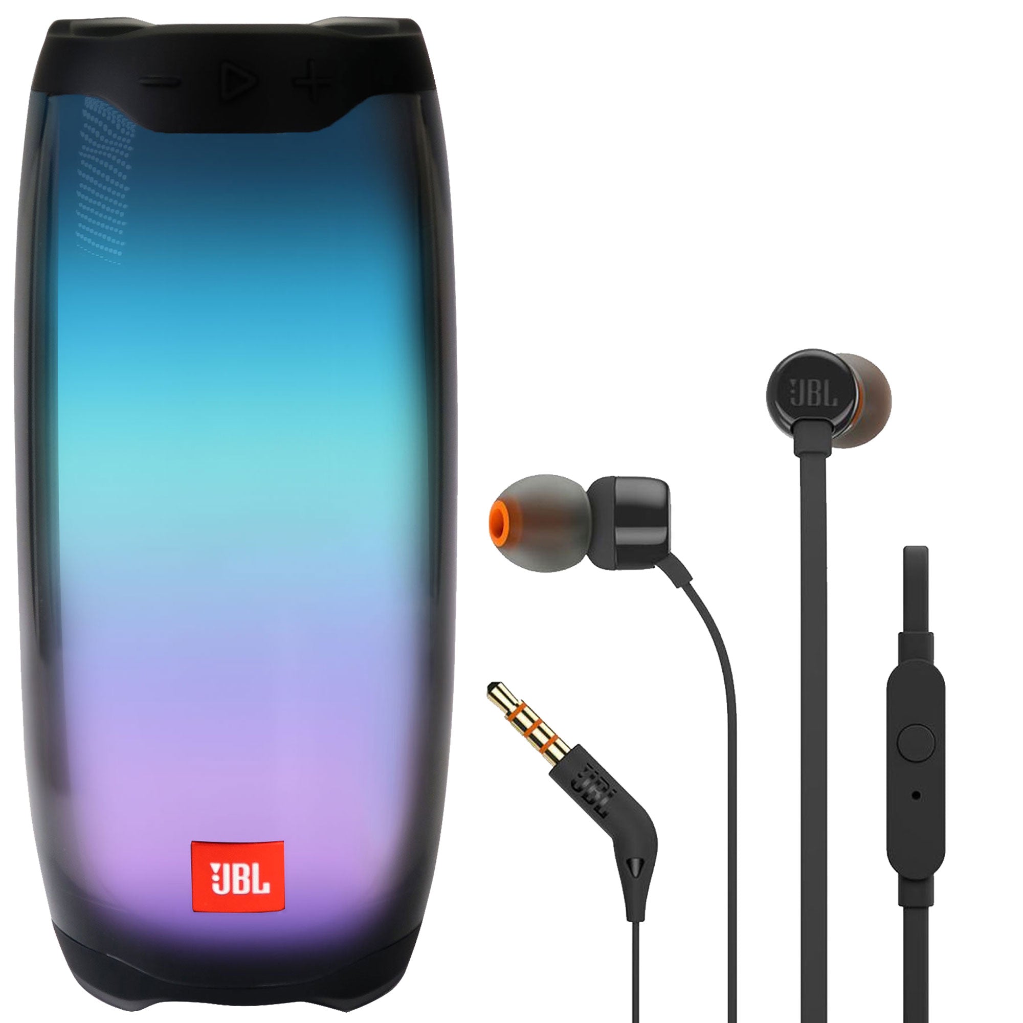 JBL Pulse 4 Portable Waterproof Bluetooth Speaker (Black) with JBL T11 – The Teds Store