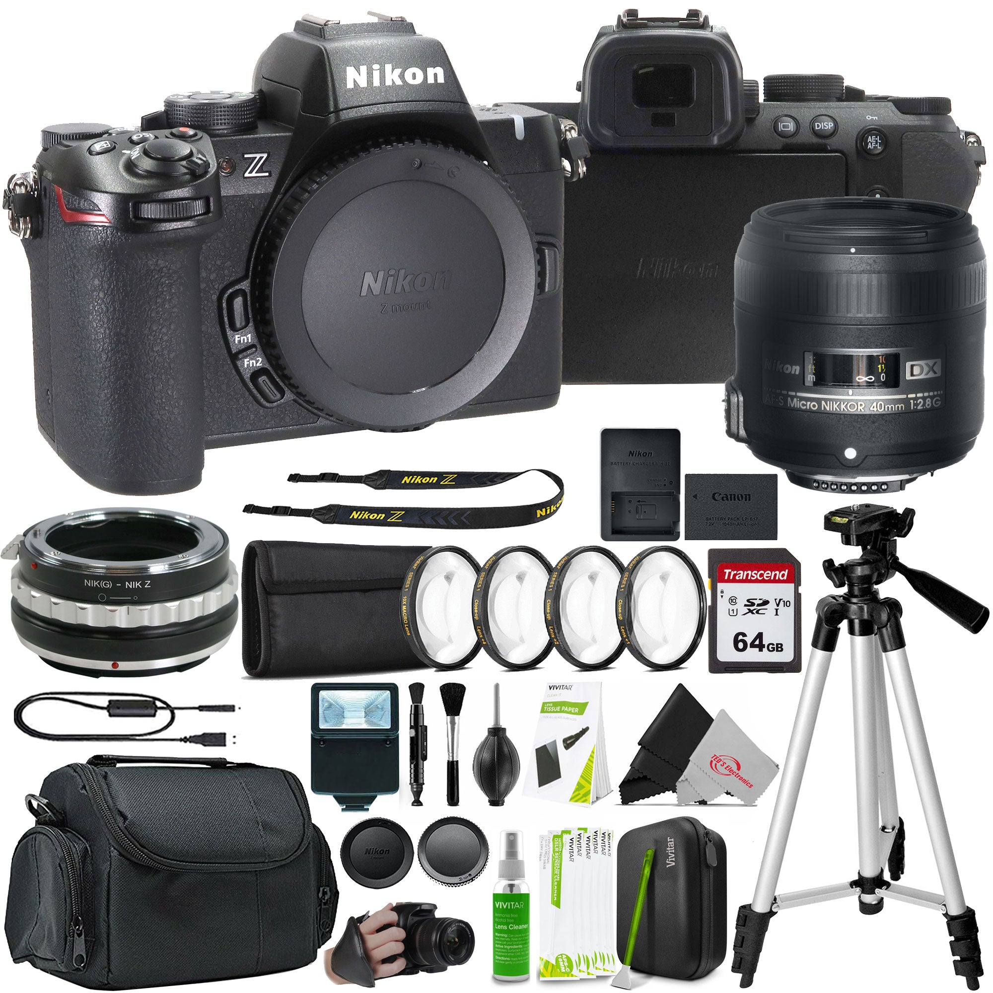 Nikon Z50 II Mirrorless Camera with AF-S DX Micro-NIKKOR 40mm f/2.8G C ...