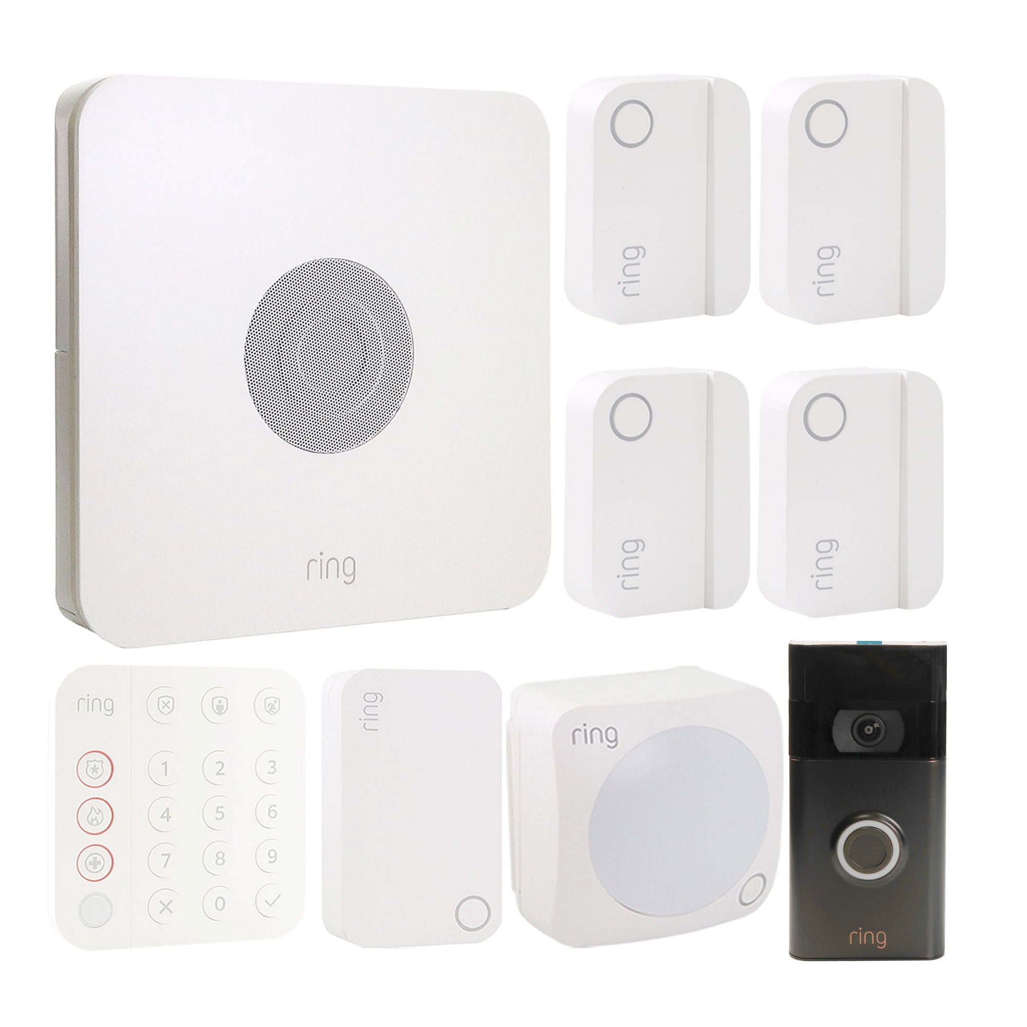 Ring Alarm Pro 8-Piece Kit – Smart Home Security System with Base Stat ...