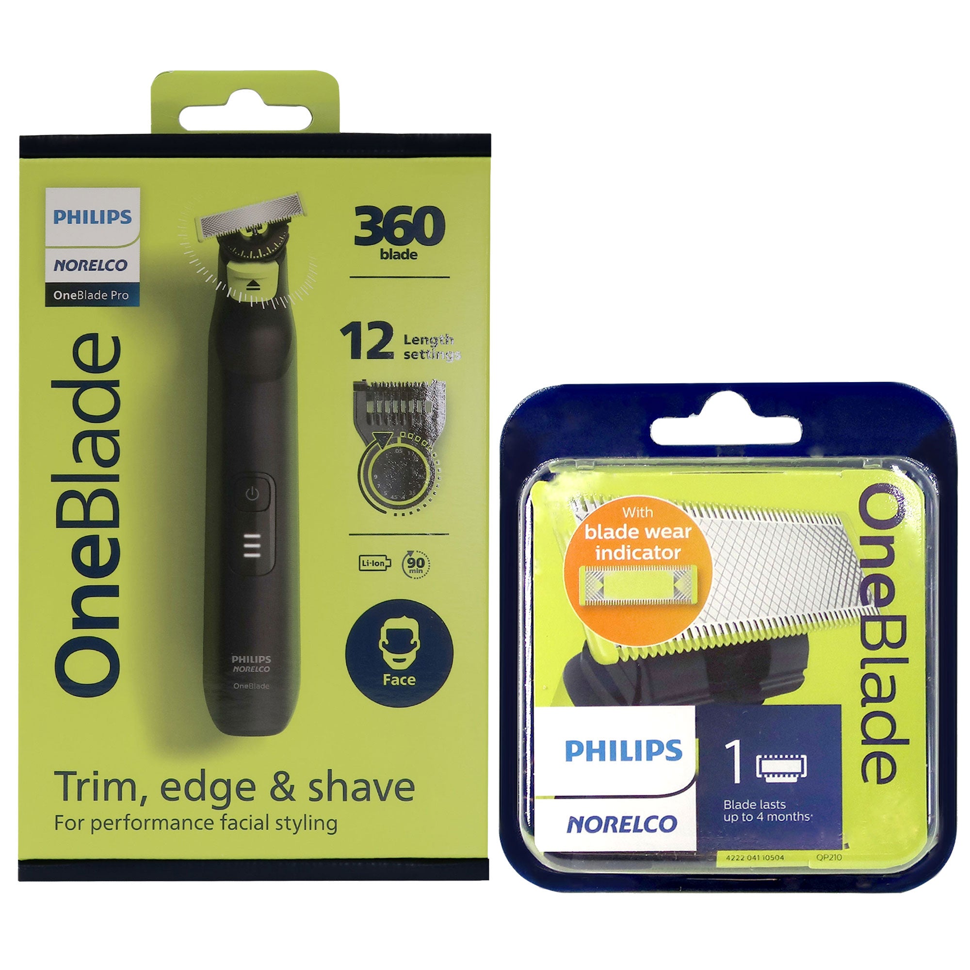 Philips Norelco OneBlade 360 Pro Hybrid Electric Trimmer QP6531/70 wit ...