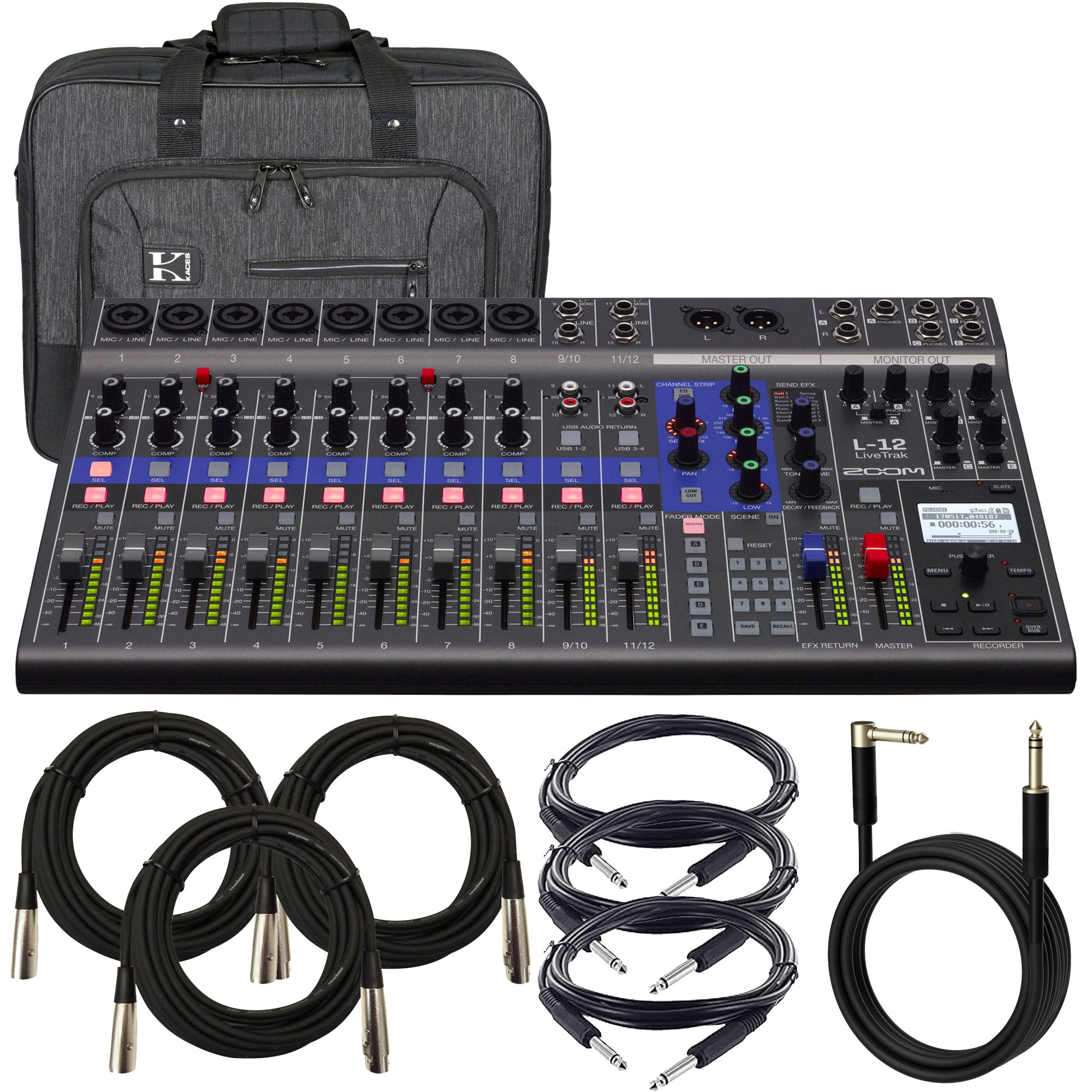 Zoom LiveTrak L-12 - 12-Channel Digital Mixer & Multitrack Recorder Pr ...