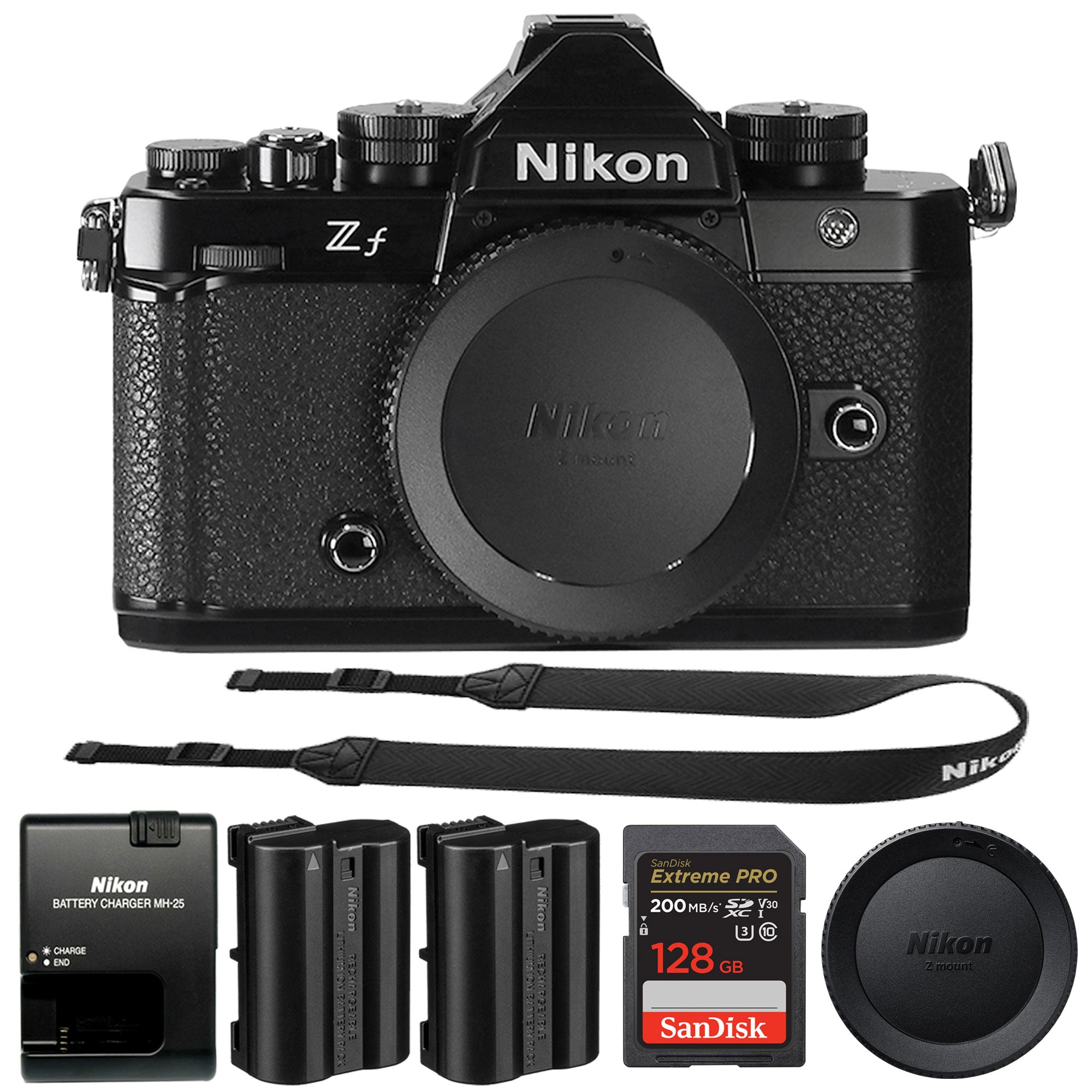 Nikon Zf Full-Frame Mirrorless Camera Body Only (Black) with Nikon EN ...
