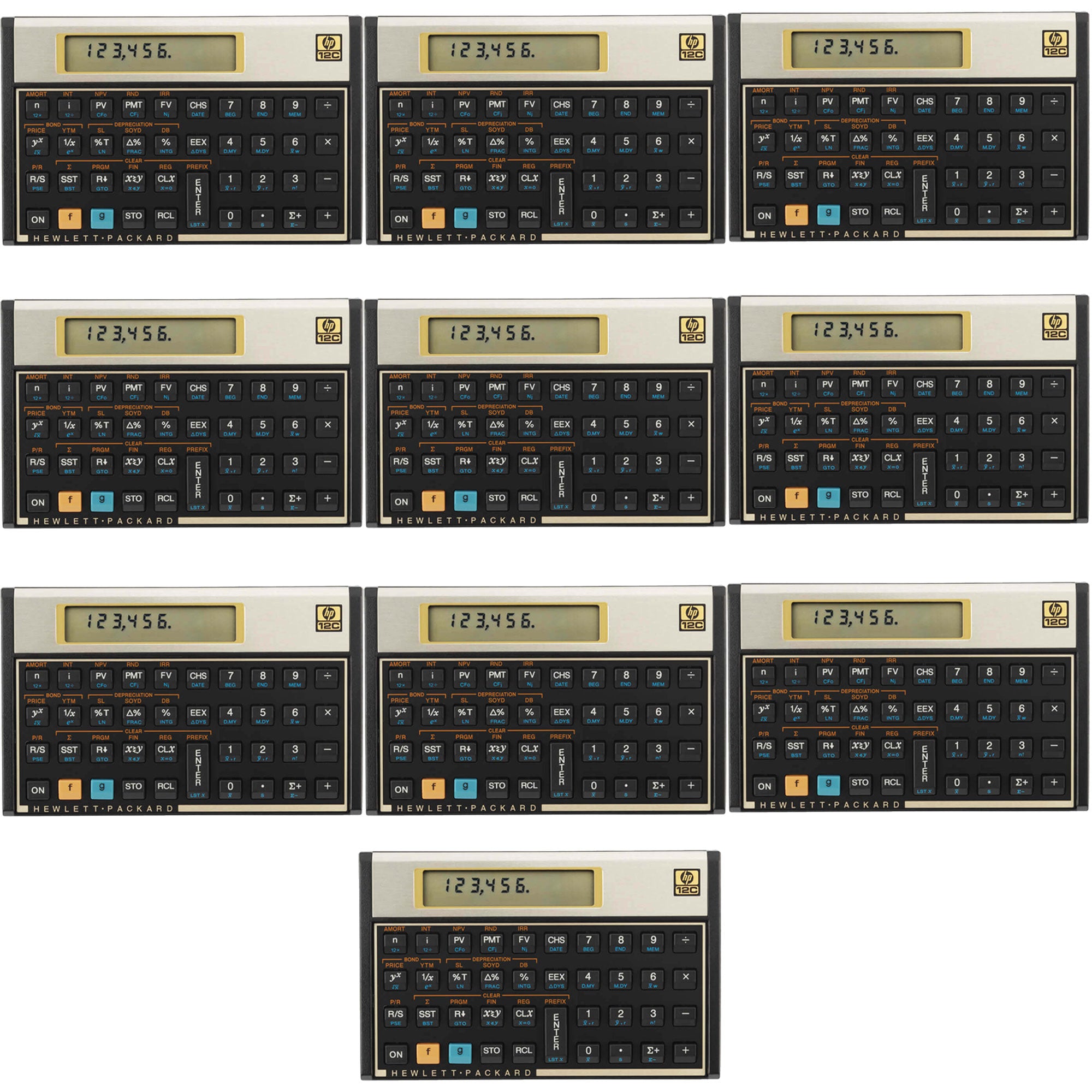 10x HP 12c Financial Calculator – Teds Electronics