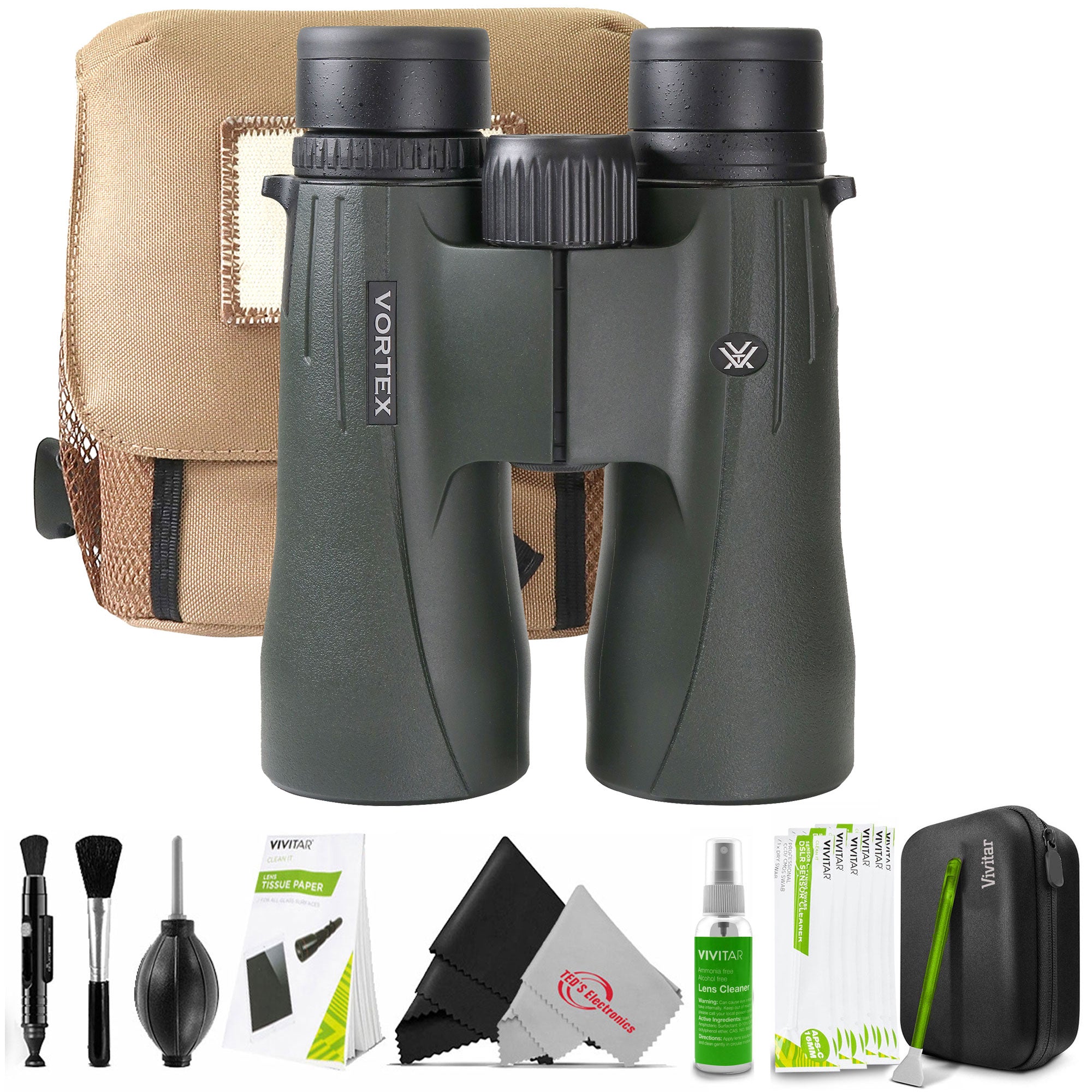 Vortex 10x50 Viper HD Binoculars V202 with Top Professional Cleaning K ...