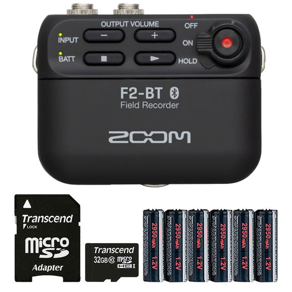 Zoom F2-BT Ultra Compact Bluetooth Enabled Portable Field Recorder wit ...