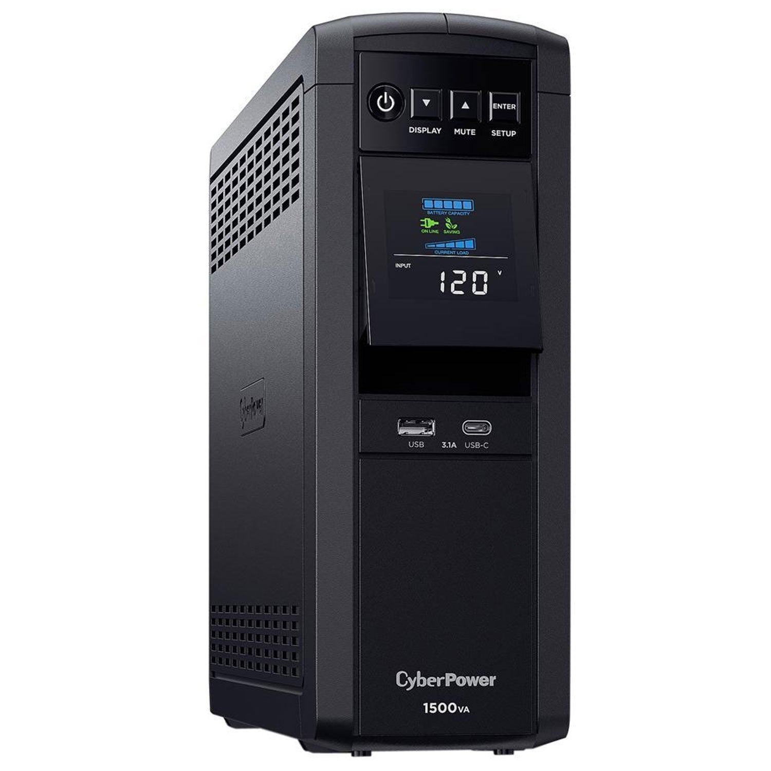 CyberPower CP1500PFCLCD - PFC Sinewave UPS Systems - Pure Sine Wave ...