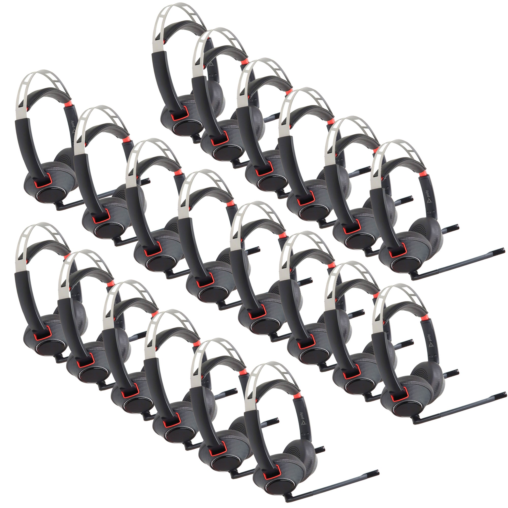 Poly Blackwire 5220 Stereo Wired Headset, Dual Ear Computer Headset wi ...