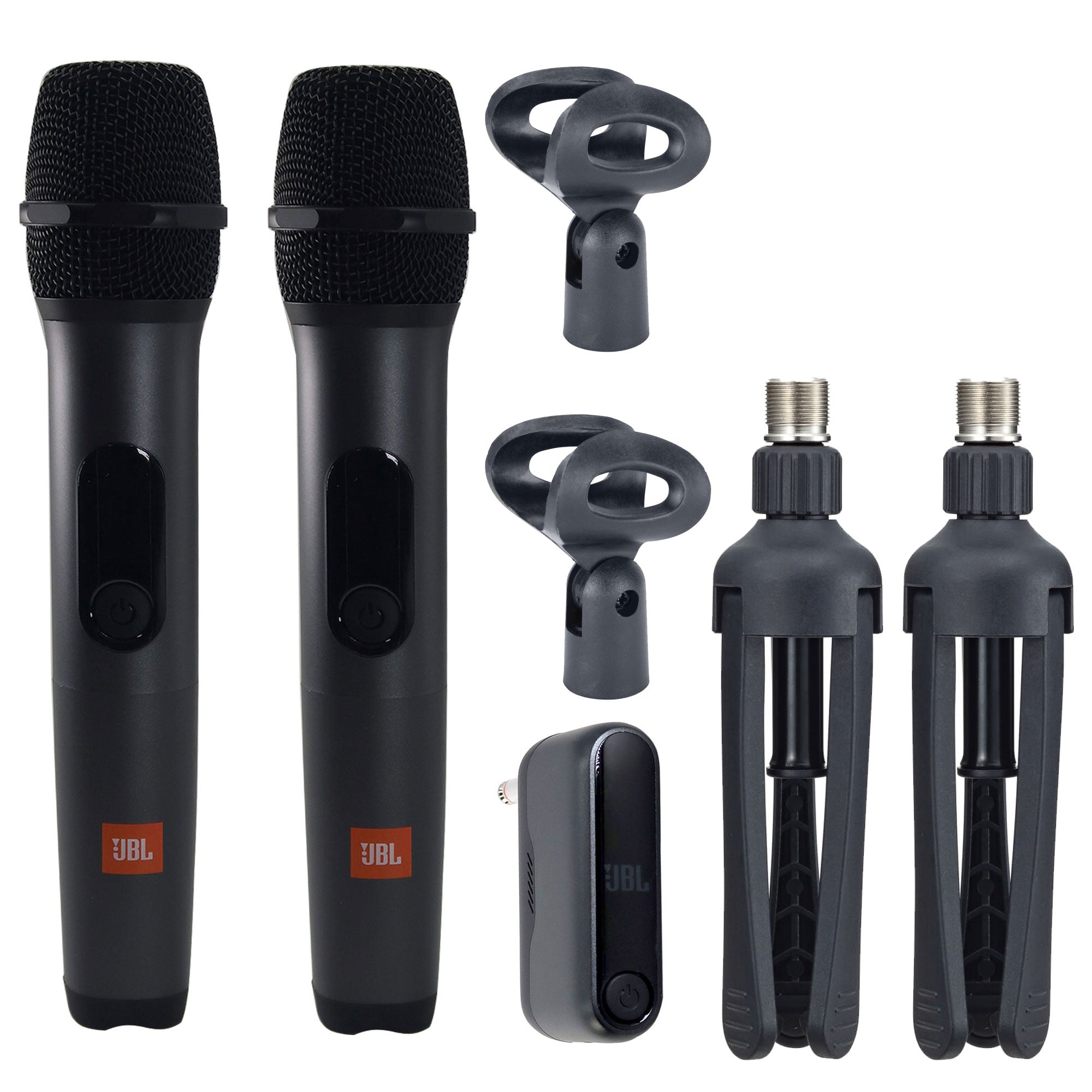 JBL Wireless Two Microphone System w/ Dual-Channel Receiver with Pig H ...