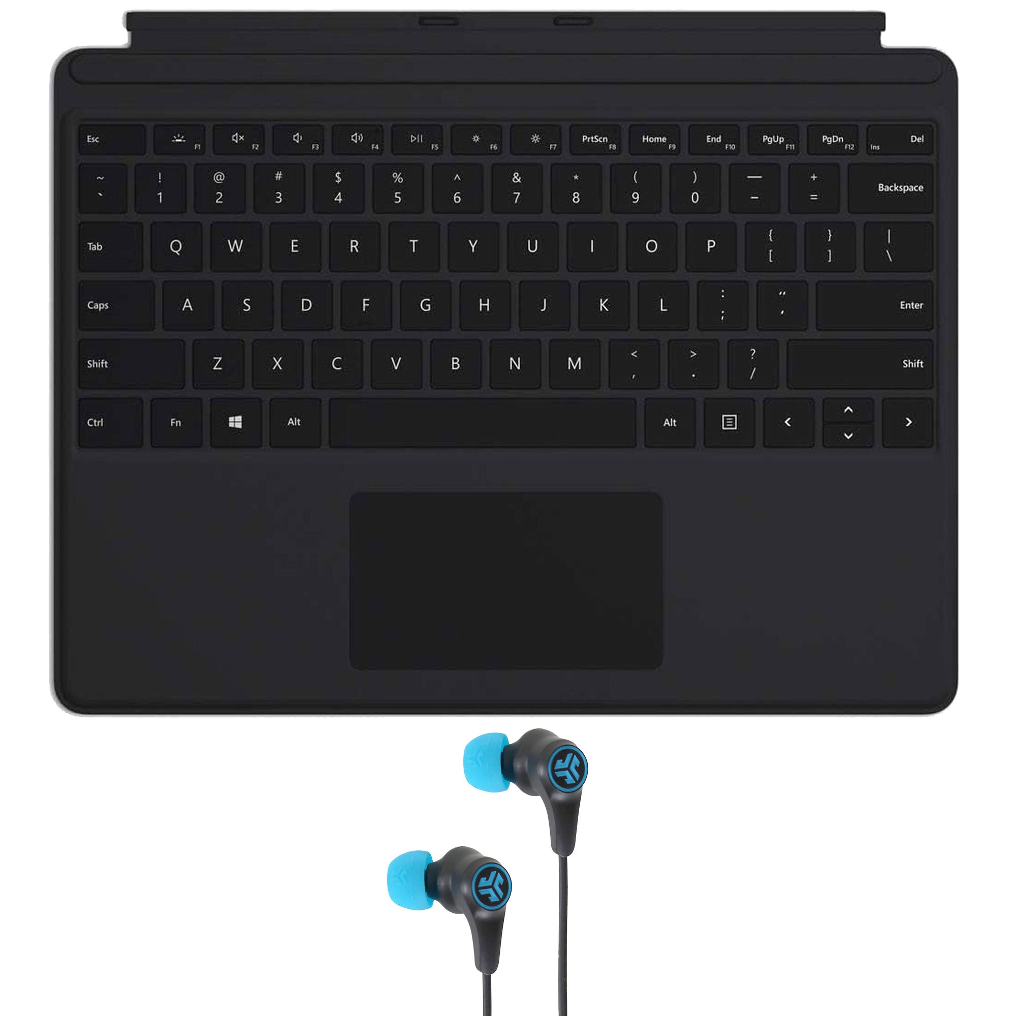 Microsoft Surface Pro X Business Keyboard, QJX-00001 (Black) with JLab ...