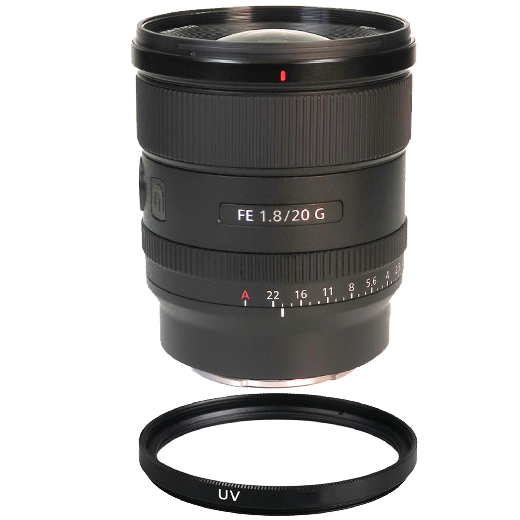 Sony FE 20mm F1.8 G Full-frame Ultra-Wide Prime G Lens and UV Filter ...