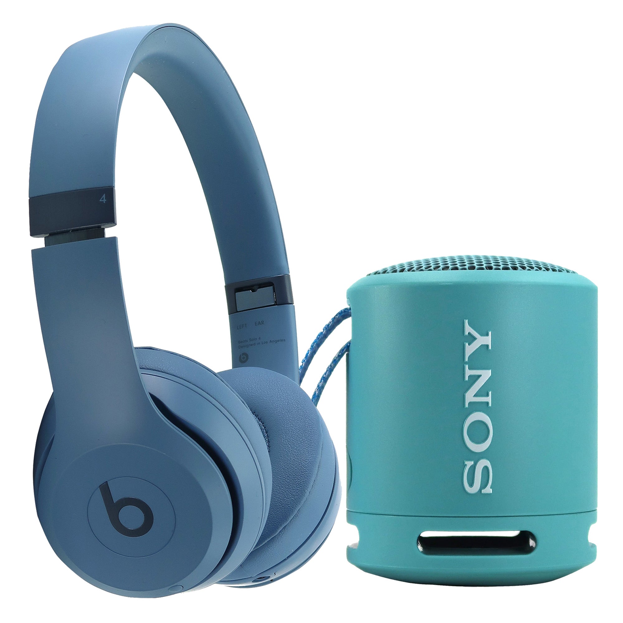 Beats Solo 4 Wireless On-Ear Headphones (Slate Blue) with Sony SRS-XB1 ...