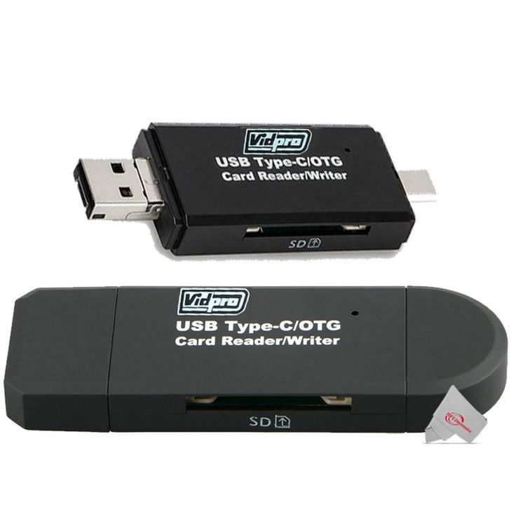 1 Packs VidPro USB 2.0 Type-C MicroSD and SD Card Reader – Teds Electronics