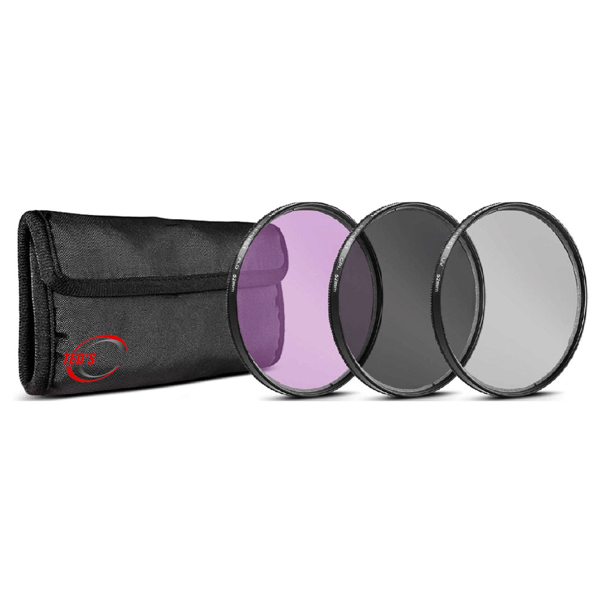72mm 3 Piece Multi Coated HD Filter Kit (UV, CPL, FLD) for NIkon NIkko ...