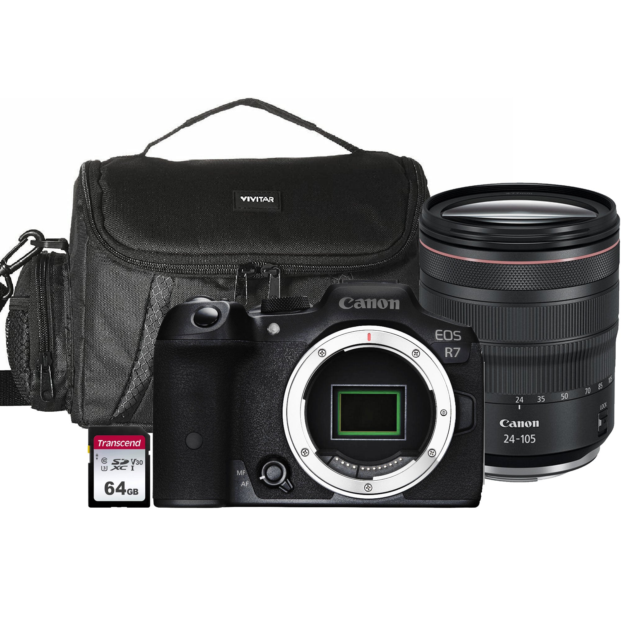 Canon EOS R7 Mirrorless Camera with Canon RF 24-105mm f/4L IS USM Lens ...