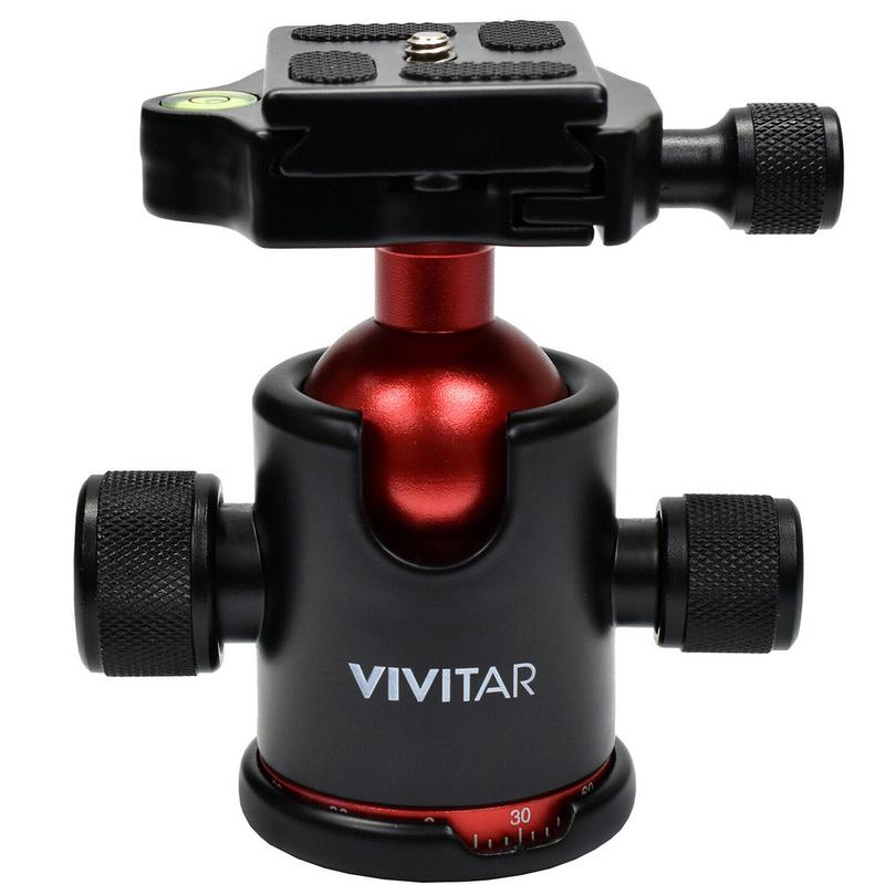 360° Swivel Camera Vivitar Tripod Ball Head with Quick Release Plate ...