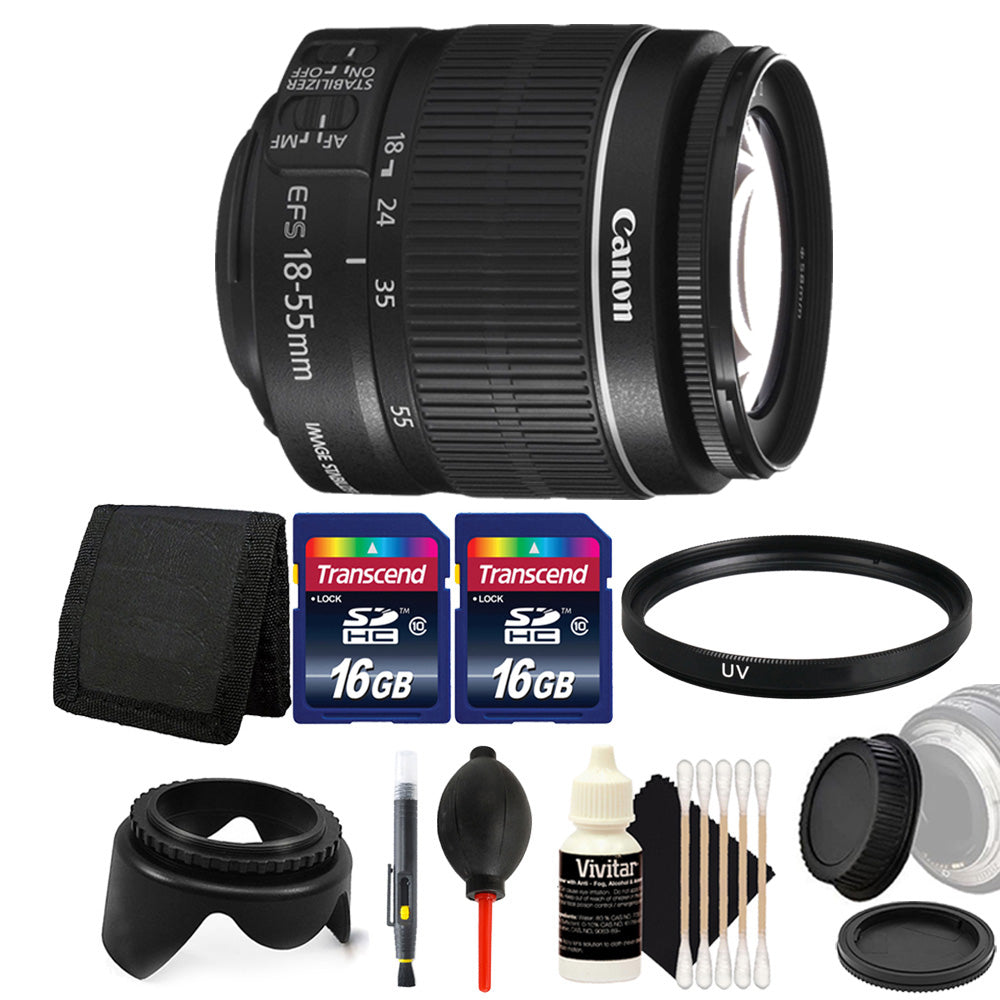 Canon EF-S 18-55mm f/3.5-5.6 IS ll Lens with Accessory Kit for Canon S ...