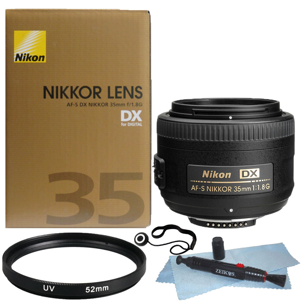 Nikon AF-S DX NIKKOR 35mm f/1.8G Lens with Accessories for Nikon D3300 ...