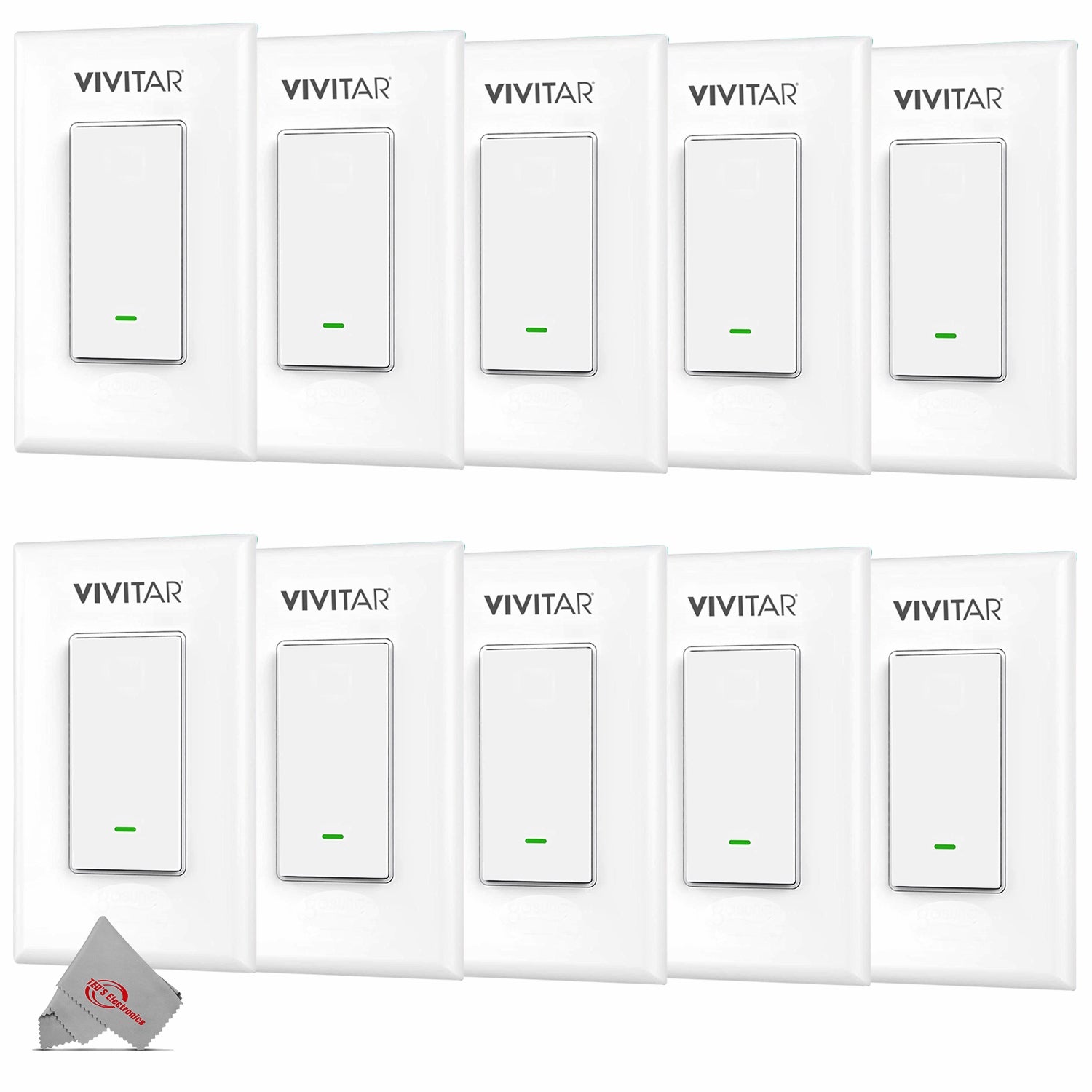Vivitar Smart Security Wireless Smart Light Switch - 10 Units – Teds ...