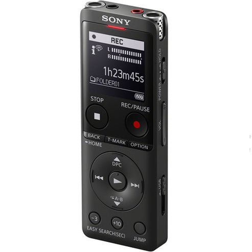 Sony UX570 Digital Voice Recorder Black + VidPro 1"Pr Shotgun Micropho ...