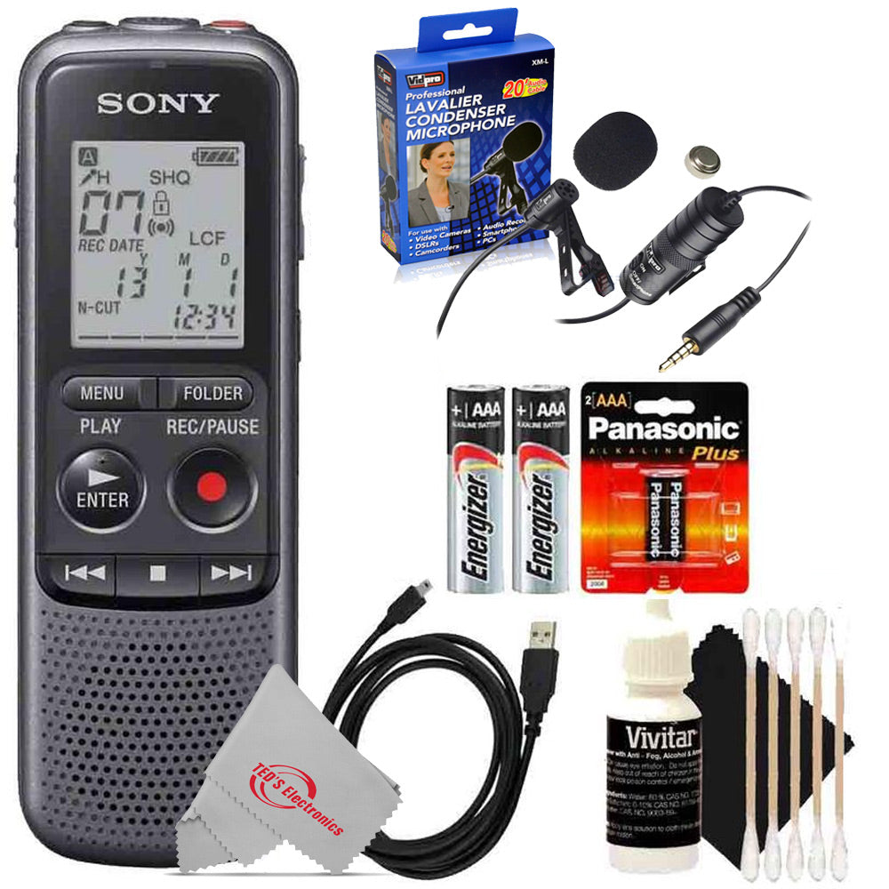 Sony Digital Voice Recorder ICD-PX Series, Built-in Mic, USB, 4GB Memo ...