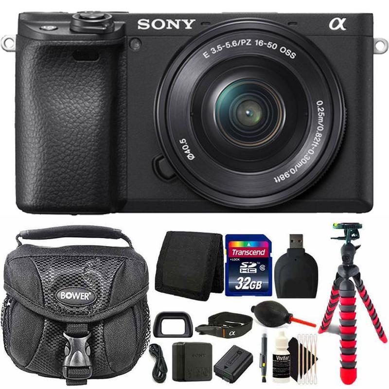 Sony Alpha a6400 24.2MP Wi-Fi Mirrorless Digital Camera with 16-50mm L ...