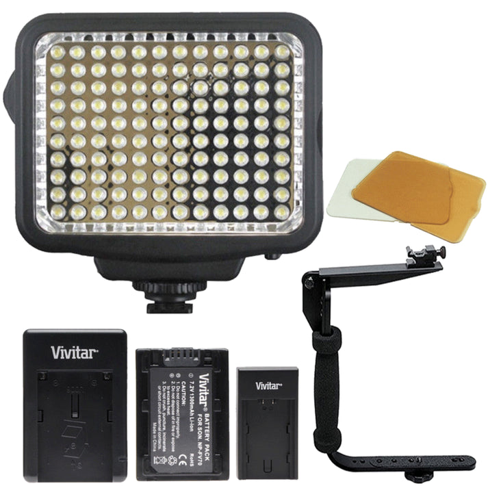 120 LED Light with Accessory Kit for canon and Nikon DSLR Cameras and ...